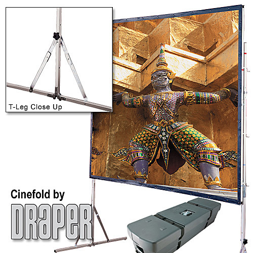 Draper 218108 Cinefold with Heavy Duty Legs 15ft NTSC Cineflex