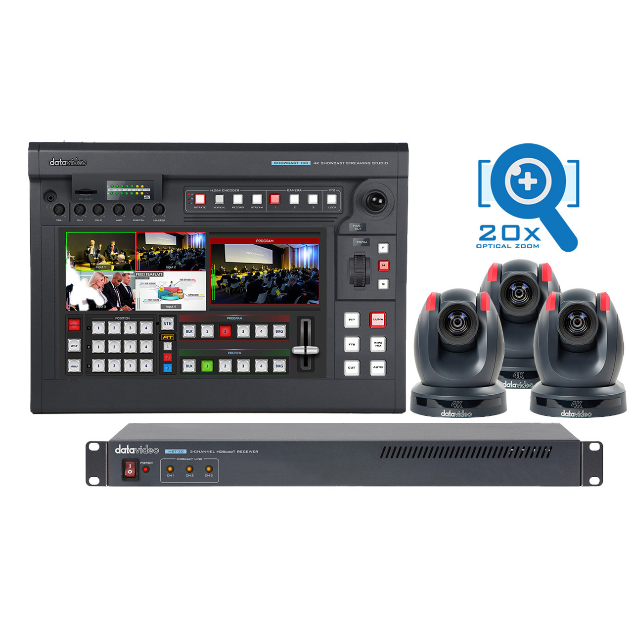 Datavideo ShowCast-100TRK1 Single Operator Video Switch/Built In Camera ...