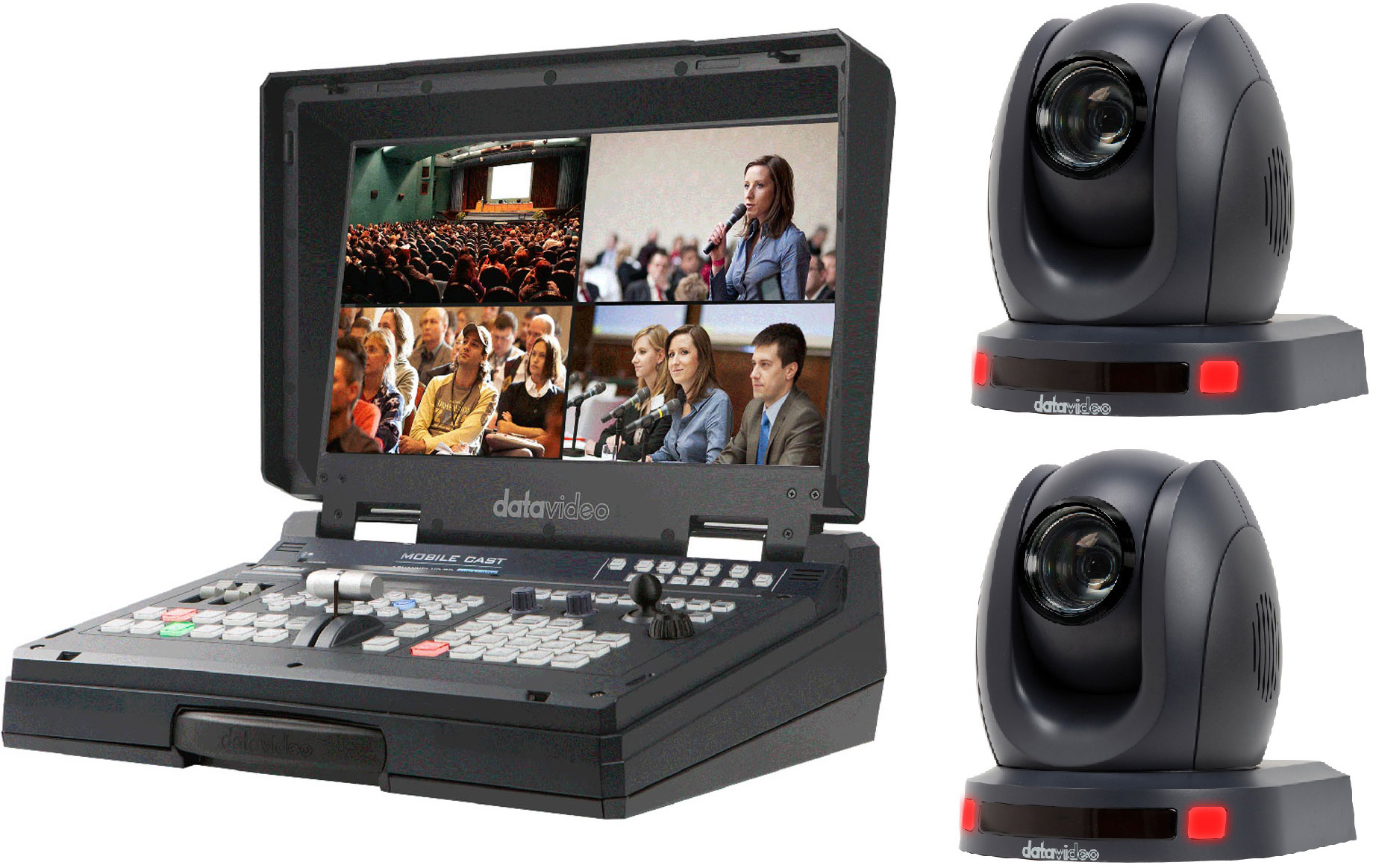 Datavideo HS-1500T2CAM Switcher/Camera Controller Bundle with PTZ ...