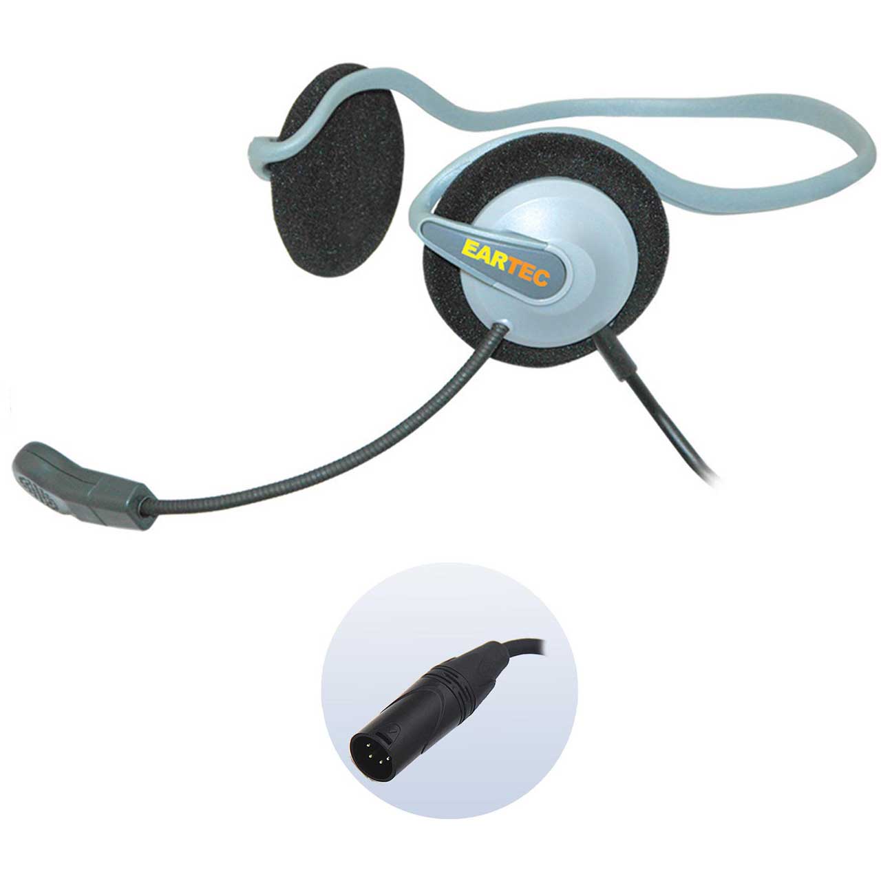 Eartec MO4XLR/M Monarch Mid-Weight Dual-Ear Headset for Clear-Com / RTS ...