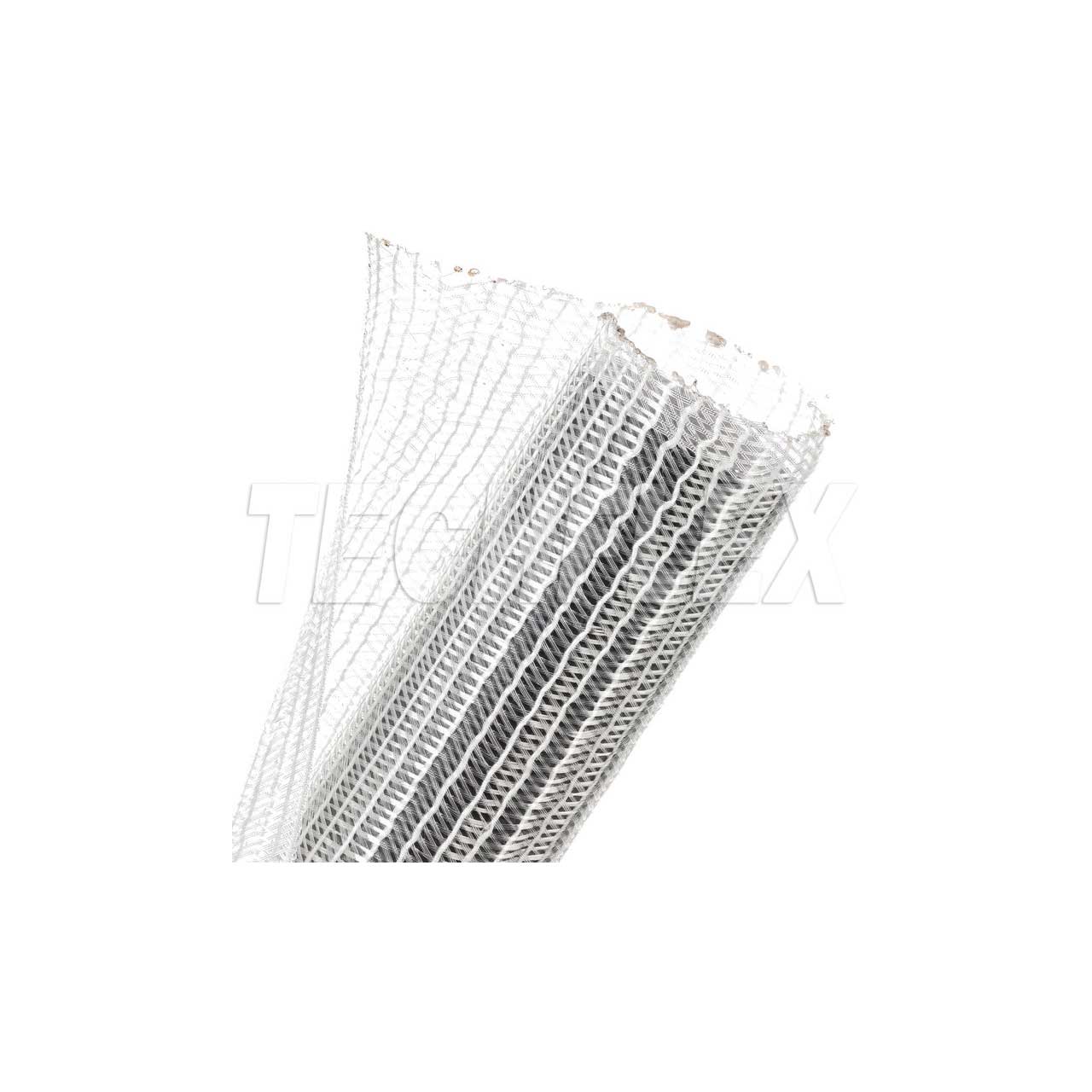 Techflex F6N2.00 2 In Flexo Self-Wrapping/Split Tube/Semi-Rigid Braided & Non-Expandable Tubing ...