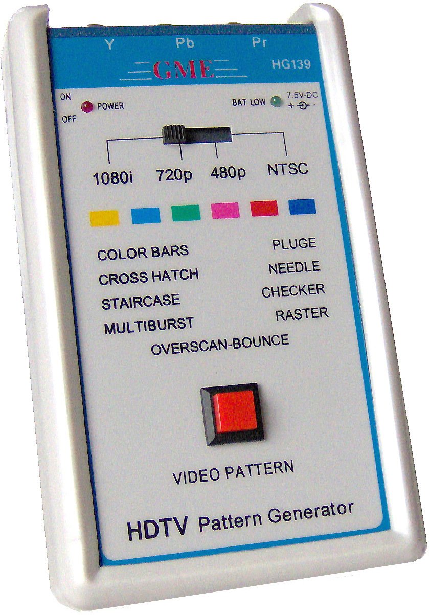 GME HG139 Handheld HDTV Pattern Generator w/Component Video Output