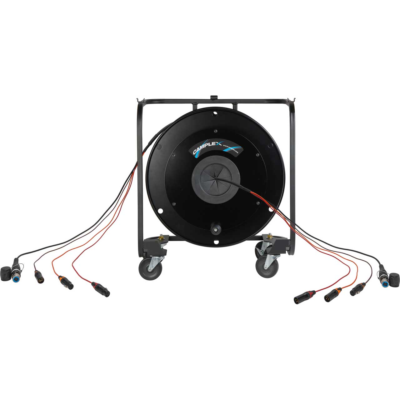 Camplex opticalCON QUAD & 3-Channel XLR Audio ENG Tactical Hybrid Reel ...