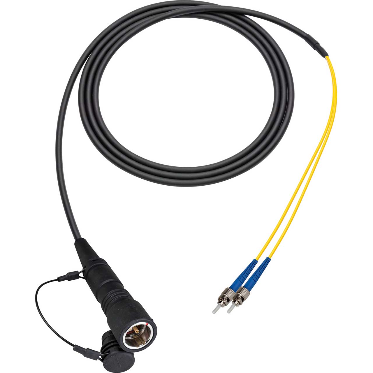 Camplex HF-PUWST-BO LEMO PUW to (2) ST In-Line Fiber Optic Breakout ...