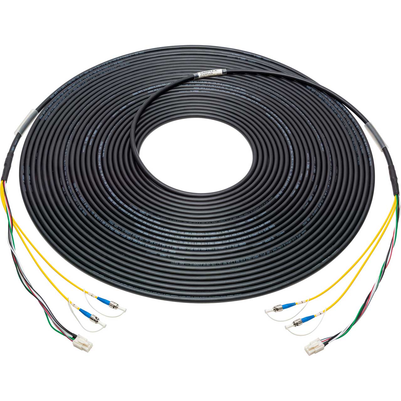 Camplex HF-STBP8 Indoor Riser SMPTE Fiber Optic Cable with (2) ST Fiber ...