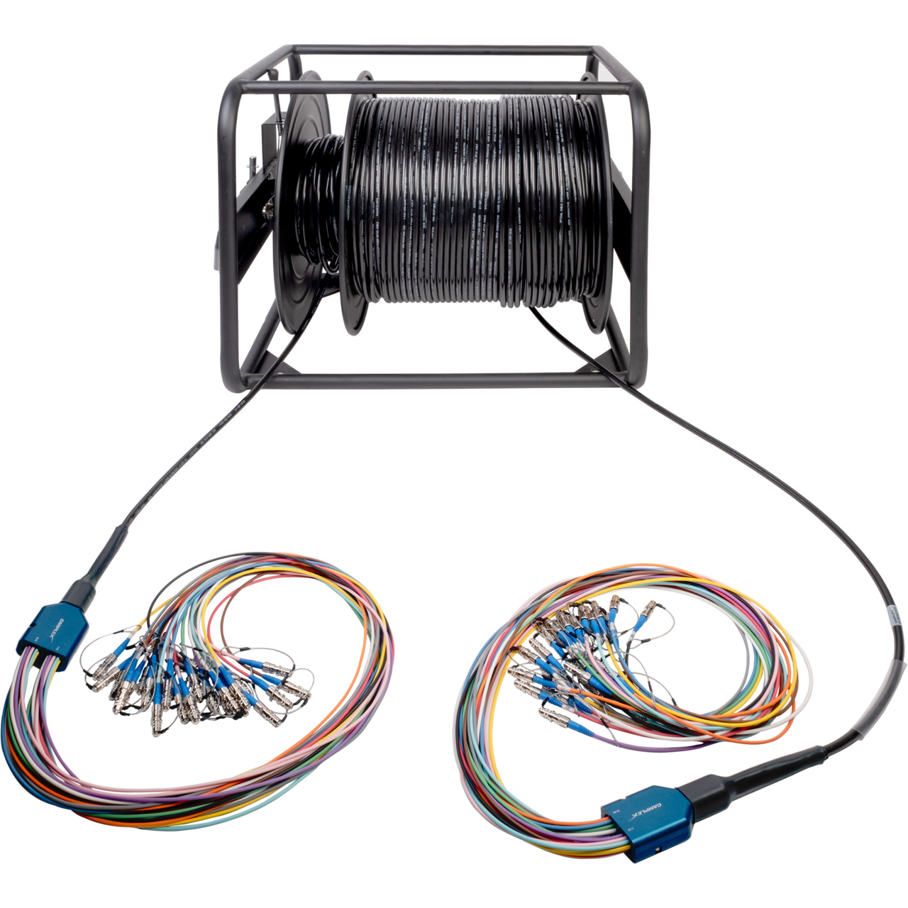 Camplex HF-TR24ST 24-Channel ST-Single Mode Tactical Fiber Optic Cable ...