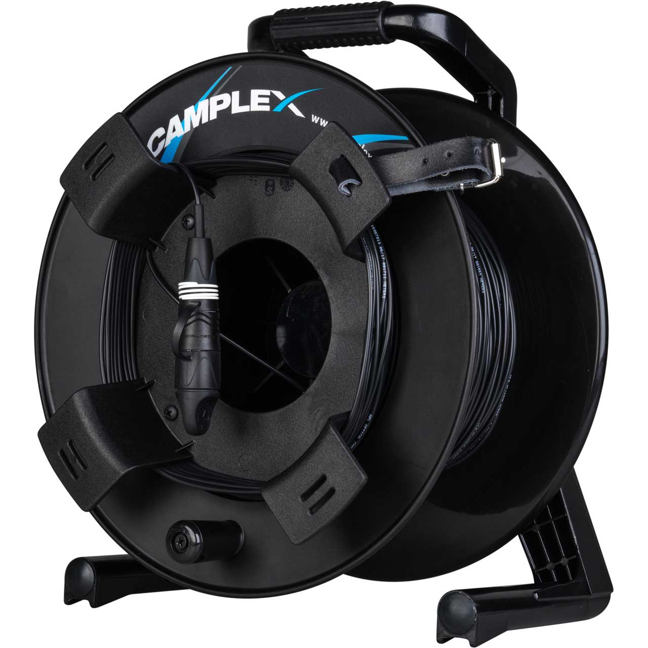 Camplex opticalCON QUAD LITE to QUAD Multimode Fiber Optic Tactical Cable on Reel - 500 Foot