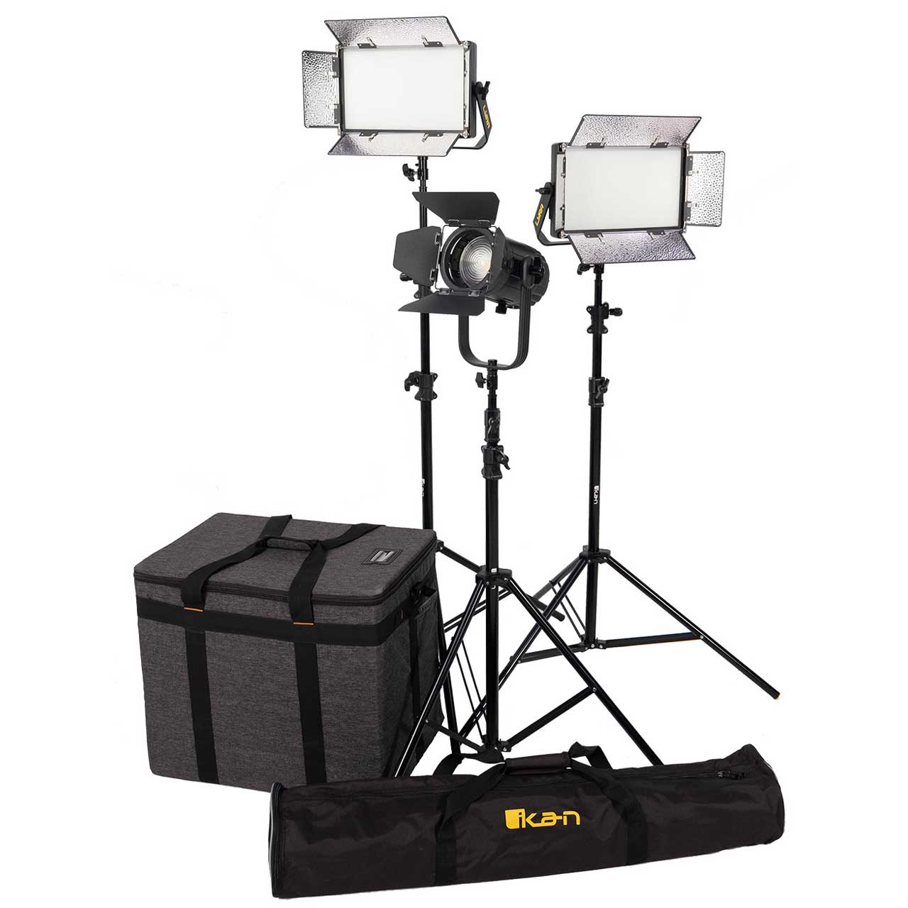 ikan LB-2H1SV Lyra Bi-Color 3-Point Mixed LED Light Kit with 2x LB5 ...