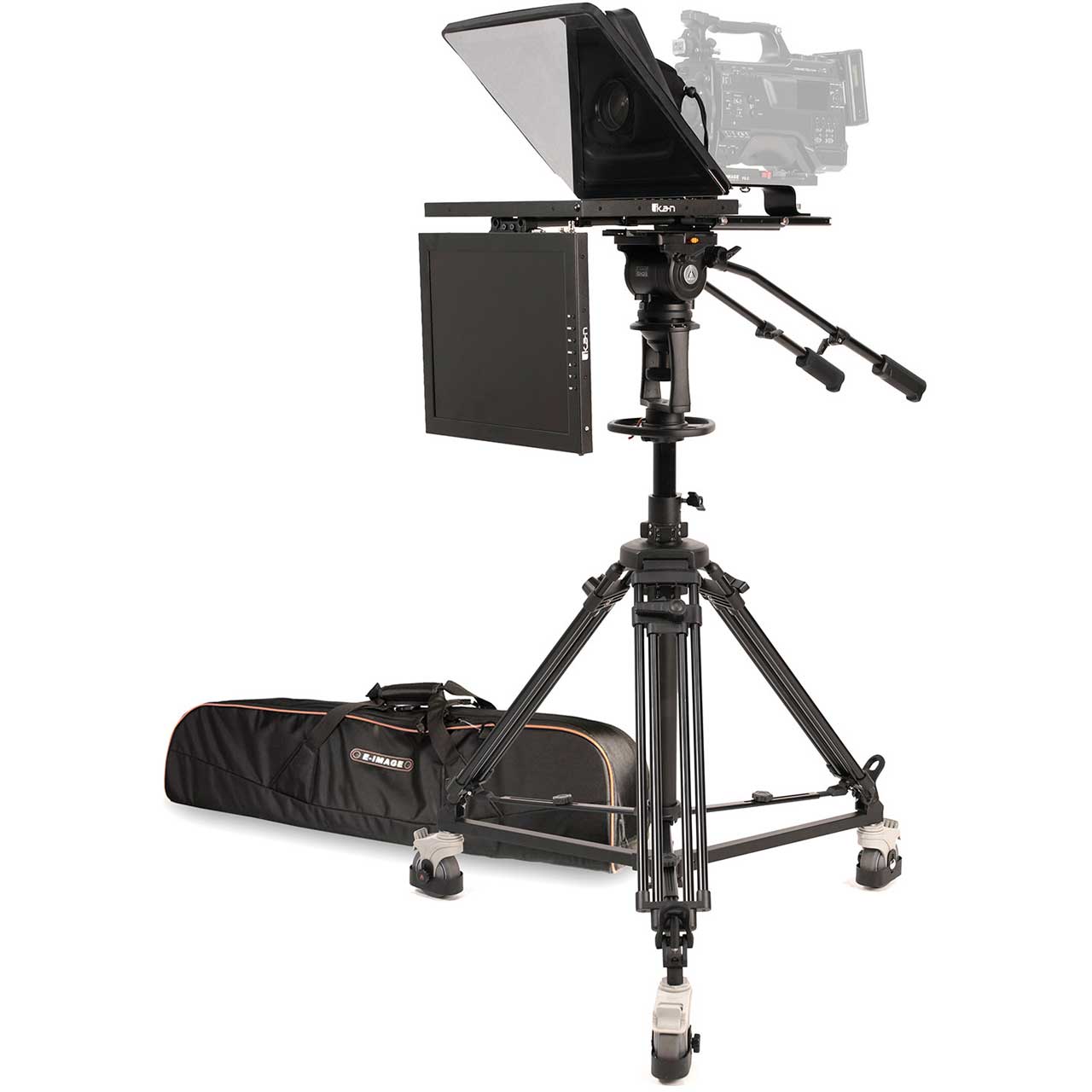 ikan PT4500-TM-PEDESTAL 15-Inch Turnkey Teleprompter with Pedestal ...