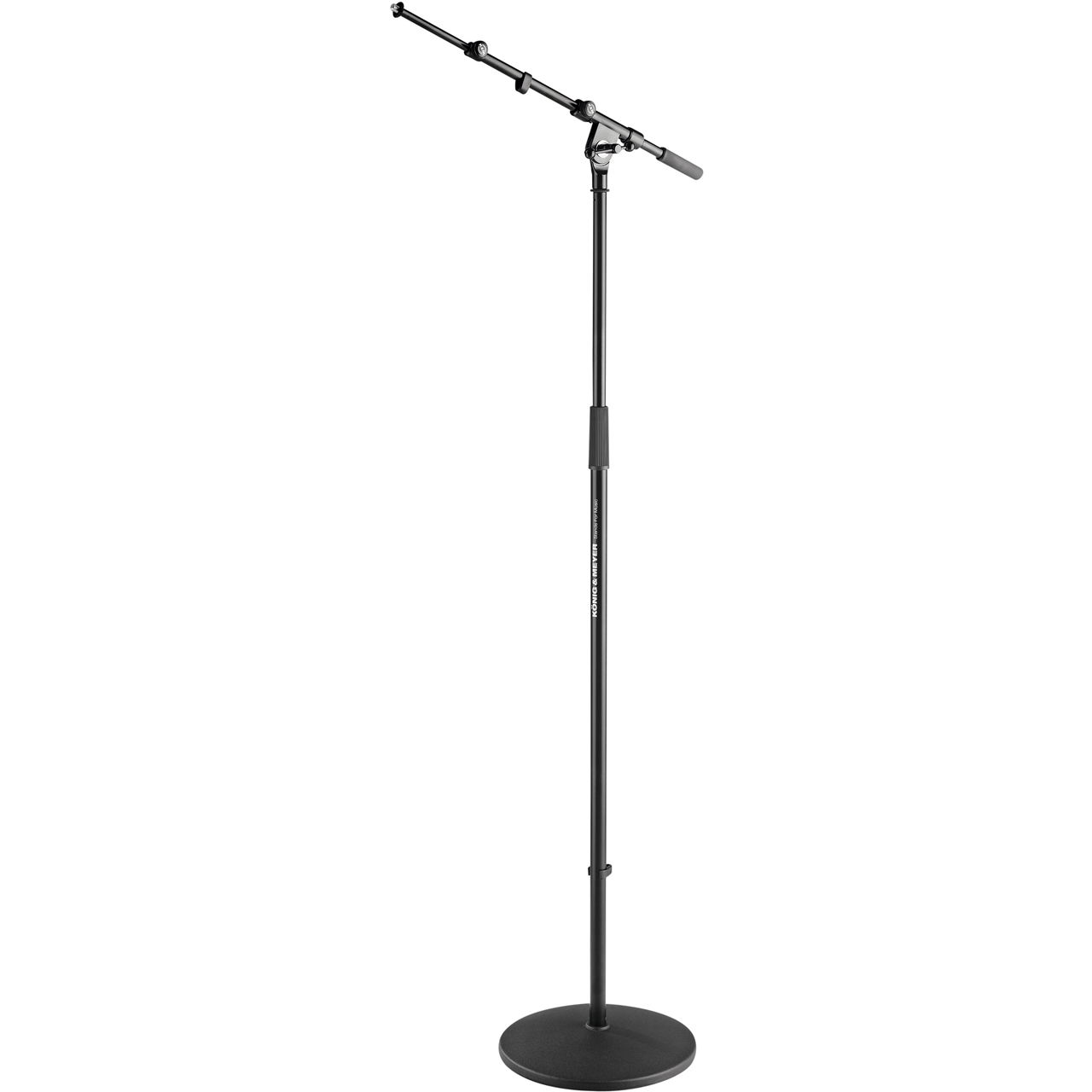 K&M 26145 Heavy Duty Microphone Stand for Taller Individuals with Adjustable Boom - 39 to 66 ...