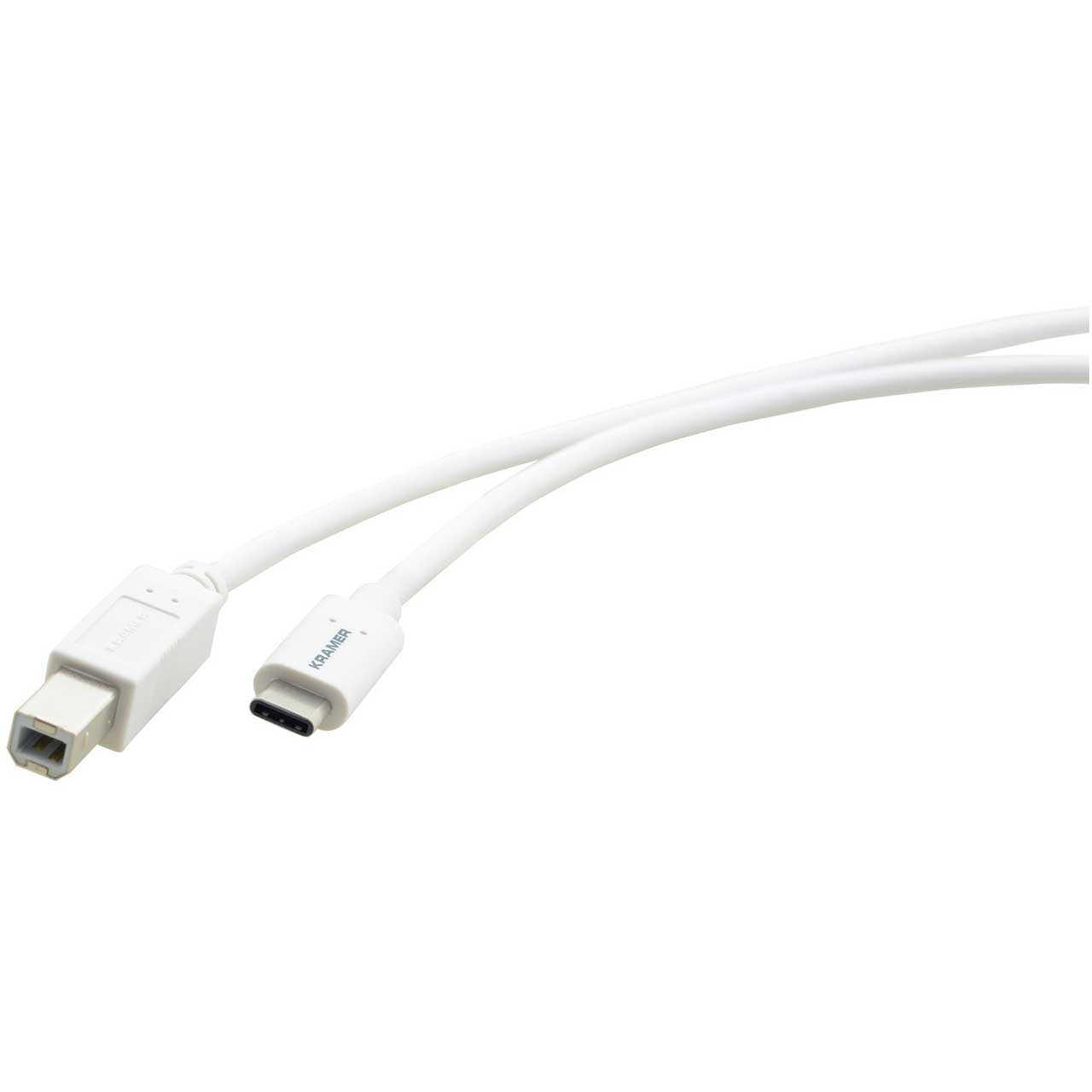 Kramer C-USB/CB-6 USB 2.0 USB-C Male to USB-B Male Cable - 6 Foot