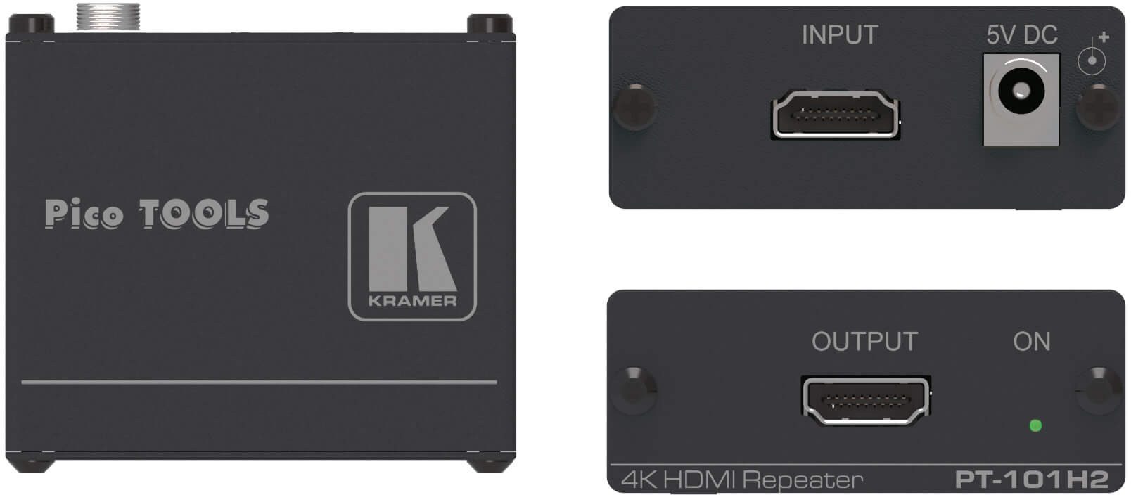 Kramer PT-101H2 High-Performance 4K HDR HDMI Repeater and Extender