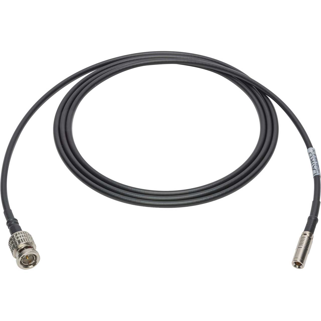 Laird L25CHD-DIN-B Mini-RG59 Ultra Slim 12G-SDI Cable with Canare DIN 1.0/2.3 to 75Ohm BNC ...