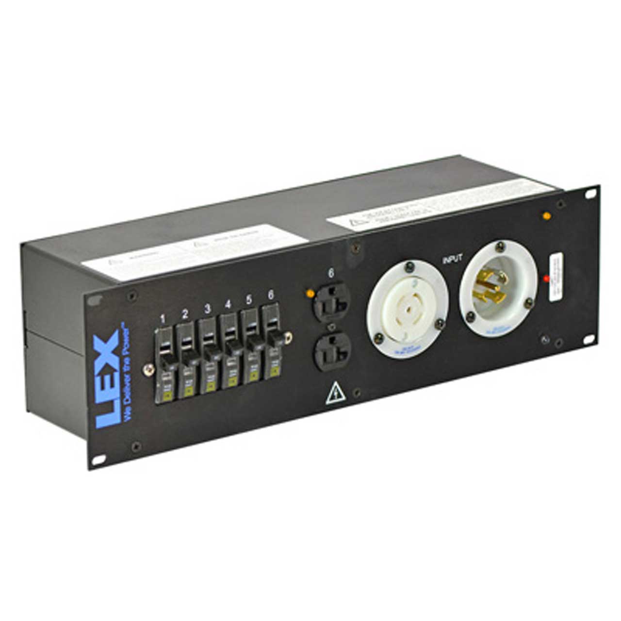 Lex PRM3IN 4CC3DC 30 Amp 3RU Enclosed Rack - L21-30 to L5-30/Duplex ...