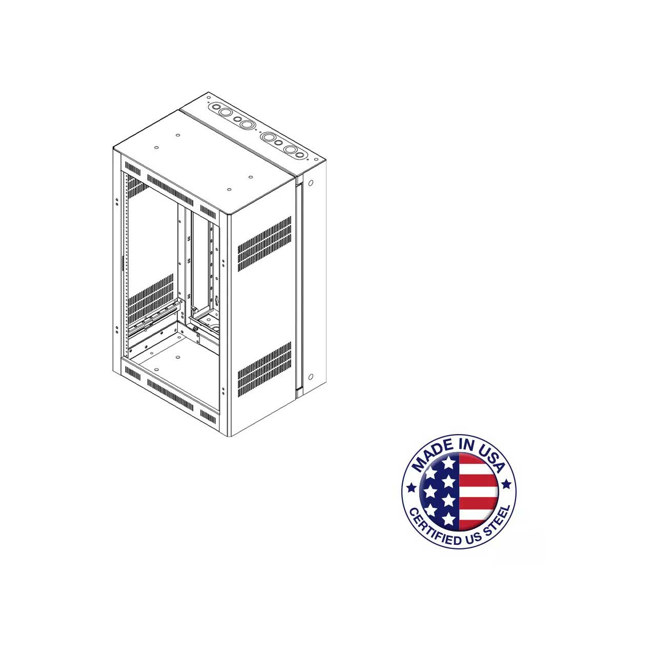 Lowell LWR-1819 18RU Wall-Rack / 19 Inch Deep