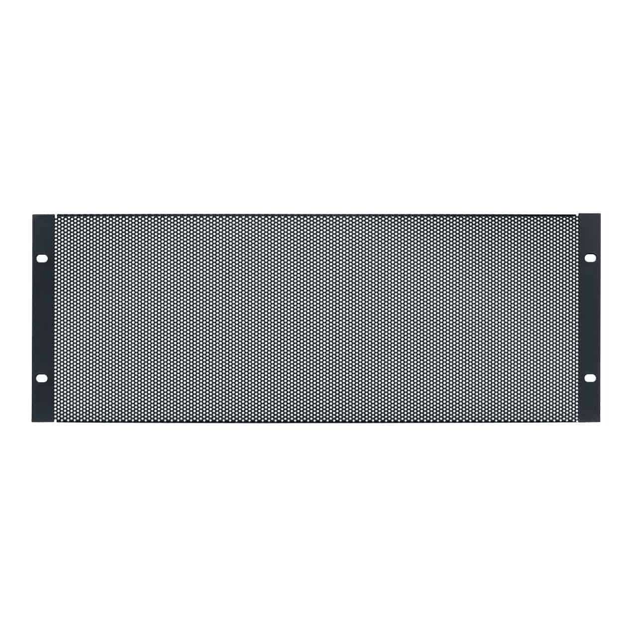 Lowell SVP-4CC 4RU Steel Vent Panel / Black / 35 Percent Open Area/ 6 each