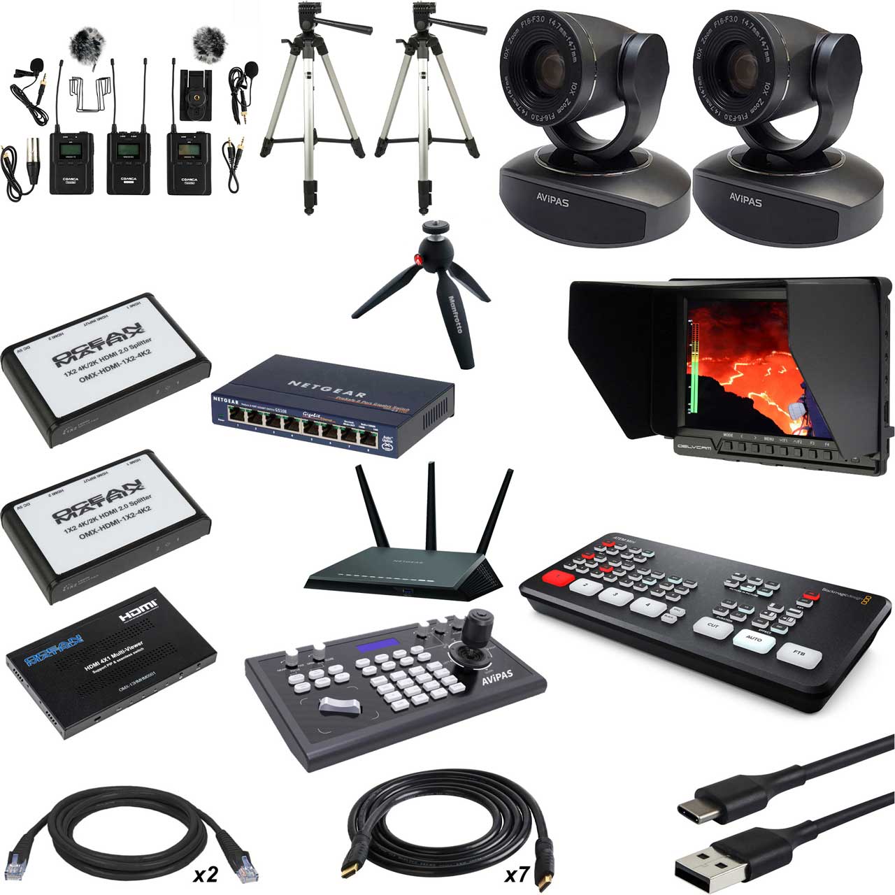 Blackmagic Design ATEM Mini HDMI Live Production Switcher Kit with ...