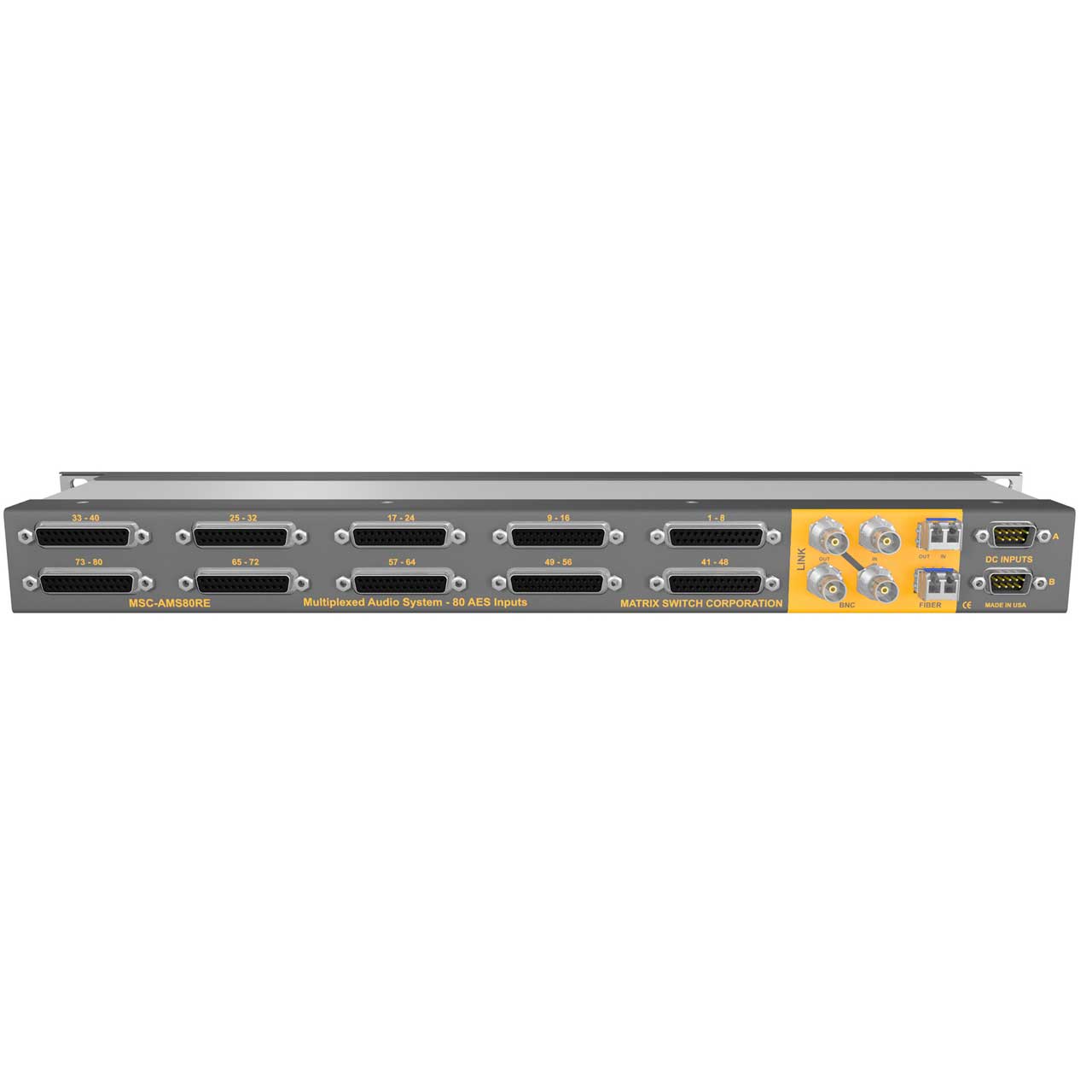 Matrix Switch MSC-AMS80RE Multiplexed Audio System 80 AES Stereo - DB25 ...