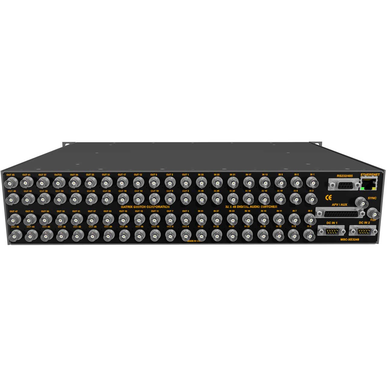Matrix Switch MSC-XE3248S 32 Input 48 Output AES Audio Router with ...