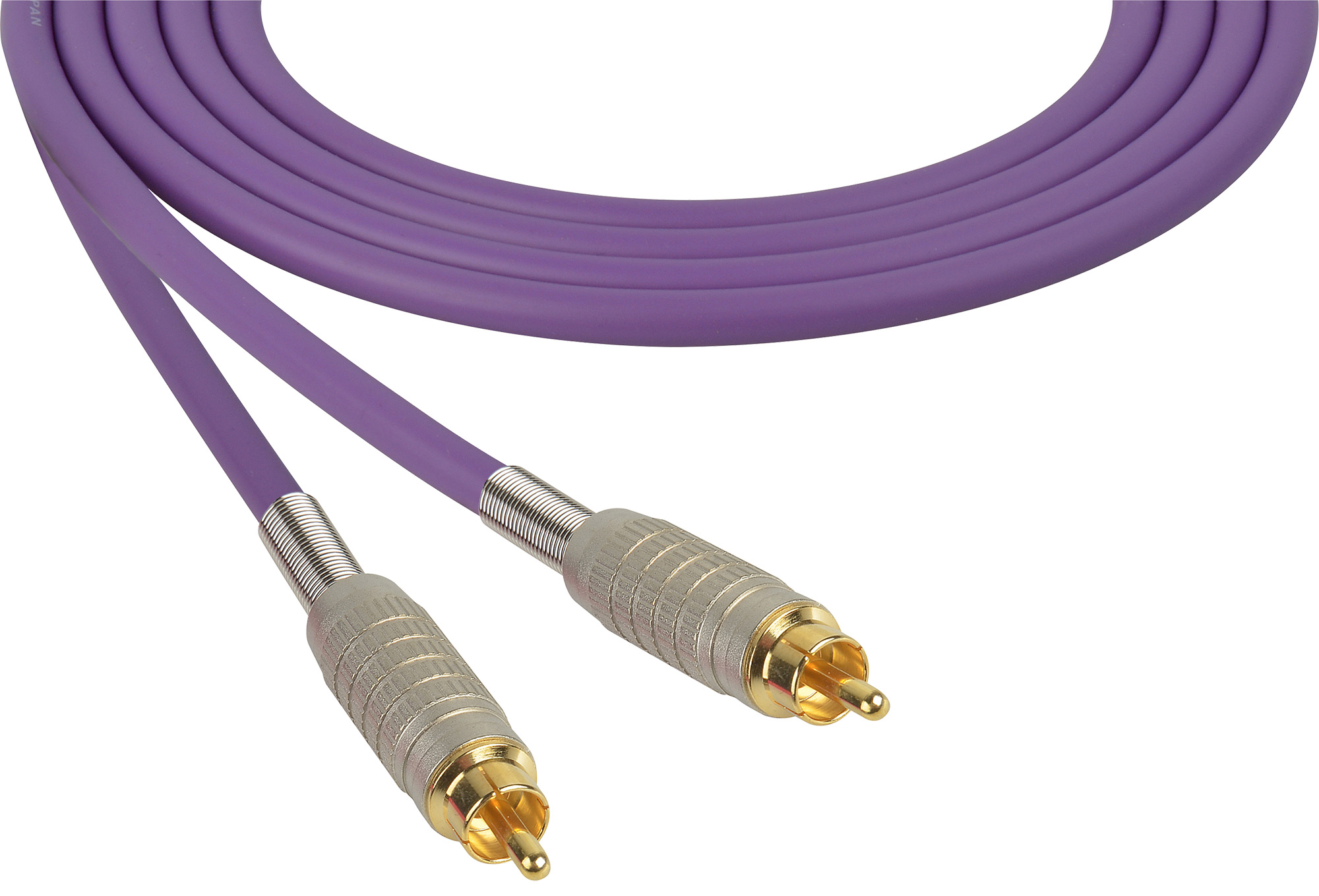 Sescom Audio Cable Mogami Neglex Quad RCA Male to RCA Male Purple - 10 Foot