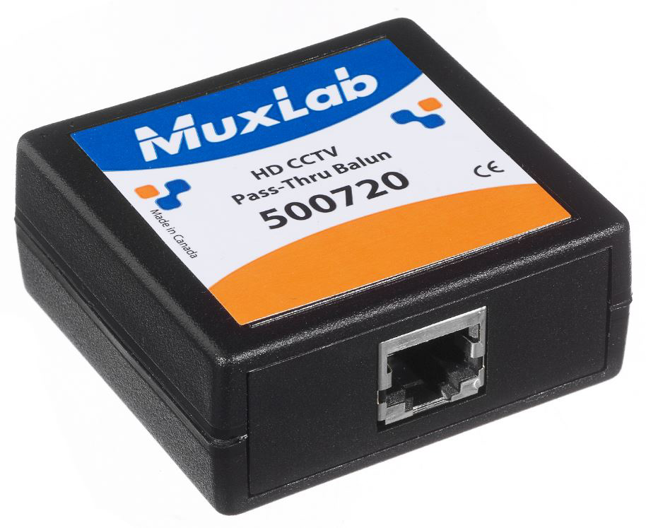 Muxlab 500720 HD CCTV Pass-Thru Balun