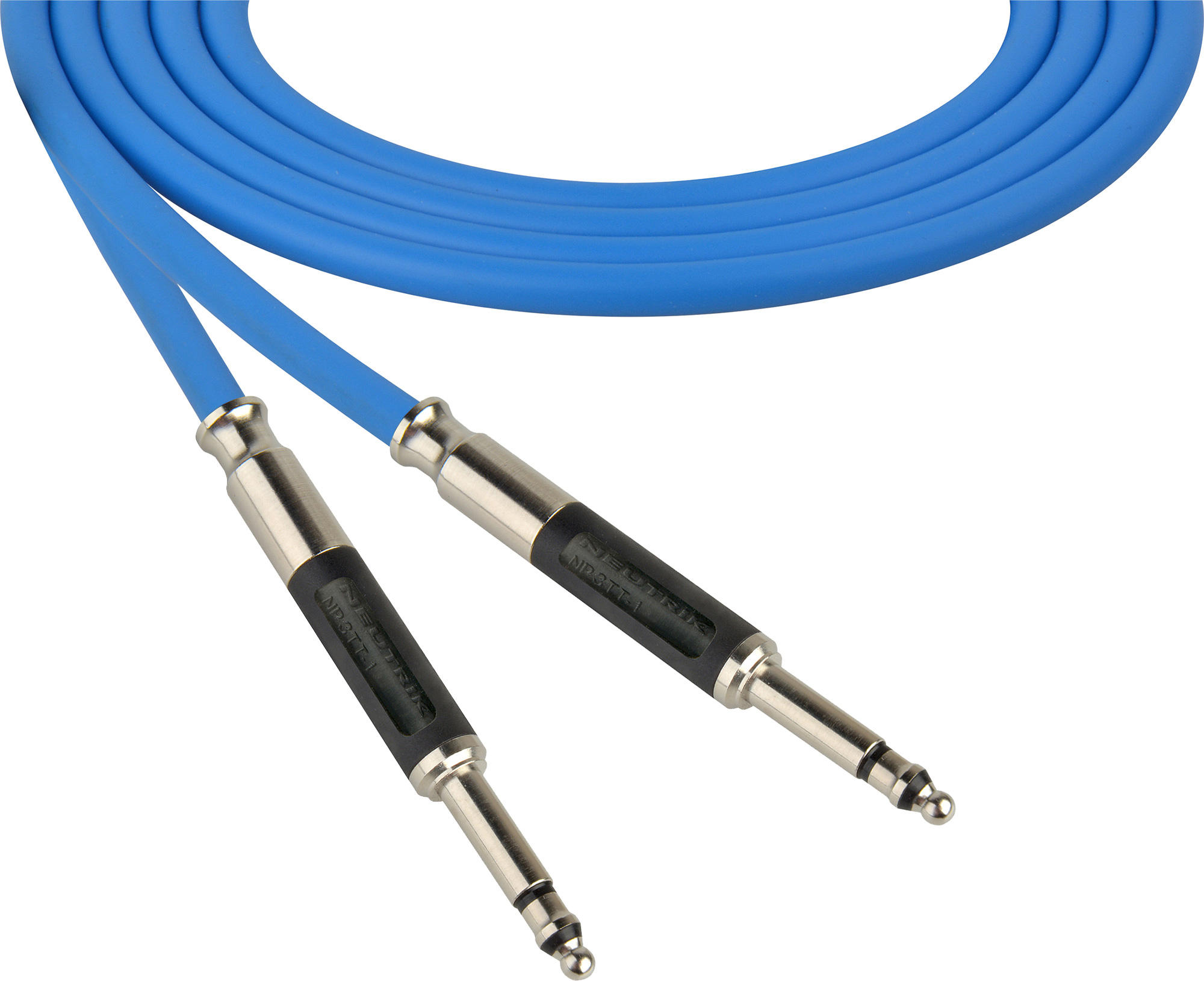 NEUTRIK NKTT-04BU TT Bantam Patch Cord - Blue - 18 Inch
