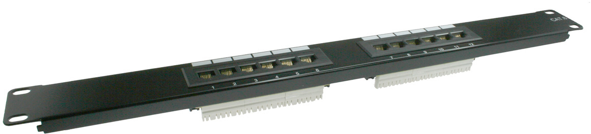 My Custom Shop 12-Port Category 6 Mini Patch Panel