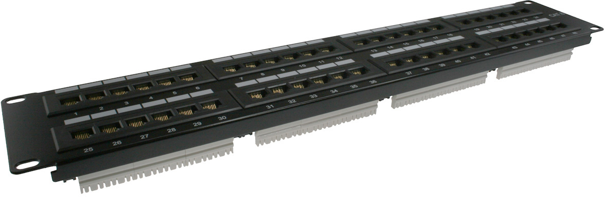 My Custom Shop 2RU 48-Port Category 6 Patch Panel
