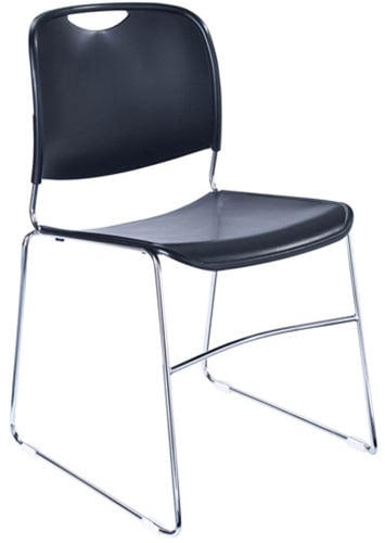 National Public Seating 8500 Series Hi Tech Compact Stack Chair (Navy ...