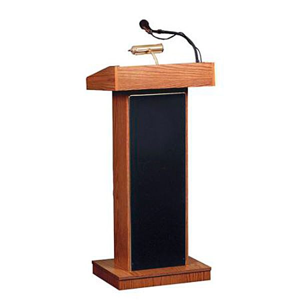 Oklahoma Sound 40 Watt Floor Lectern Medium Oak