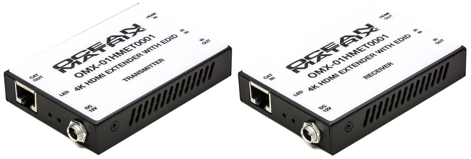 Ocean Matrix 01HMET0001 Extender - 4K HDMI Over Single CAT6 with EDID / PoC / IR - 164 Feet
