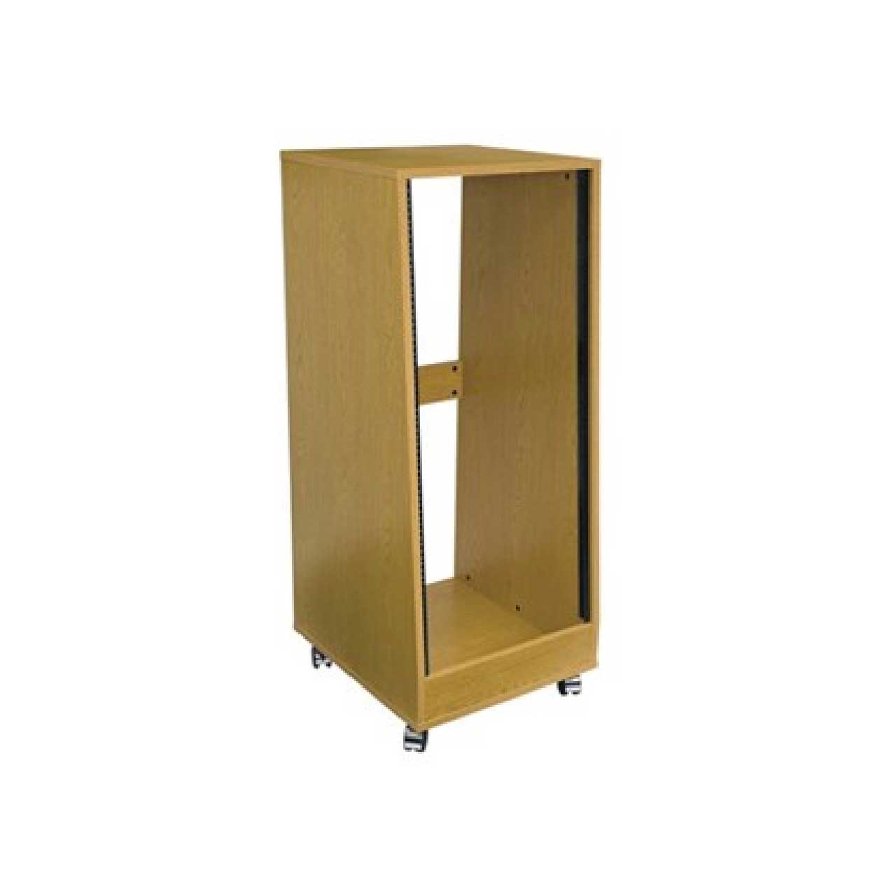 24 Space Sloped Oak Rack with Casters