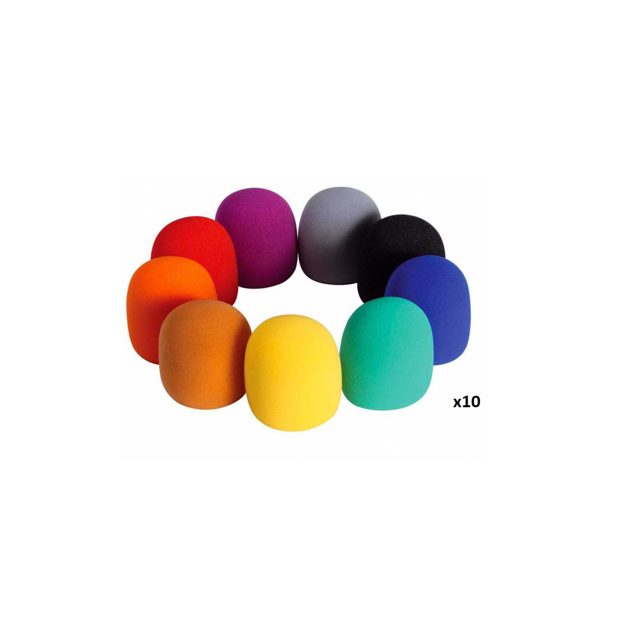 On-Stage Stands ASWS58C9 9 Color Windscreen Kit - 10 Packs of 9 ...