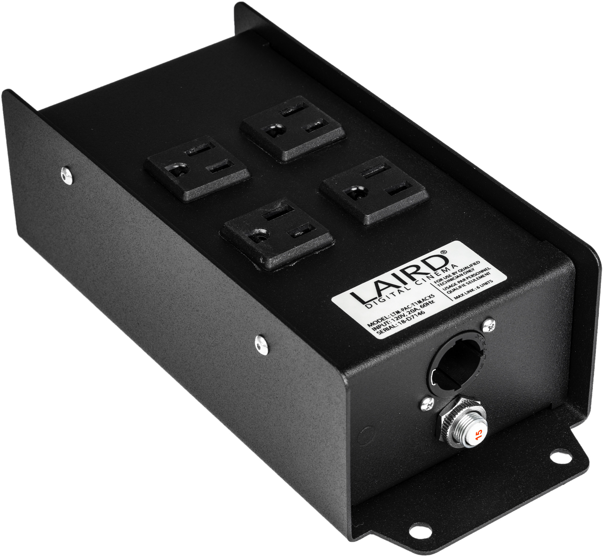 Laird PAC-T1MACX5 TRUE1 In & 4 Breakered NEMA 5-15 Outlets Power ...