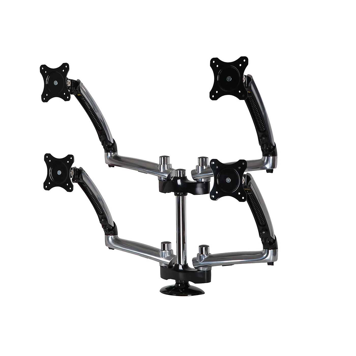 Peerless-AV LCT620AQ-G Quad Desktop Mount For up to 24 Inch Monitors w ...