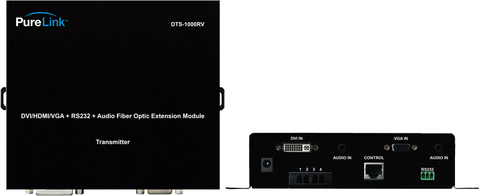 PureLink DTS1000RV DVI/VGA to 4LC Fiber Extender Transmitter