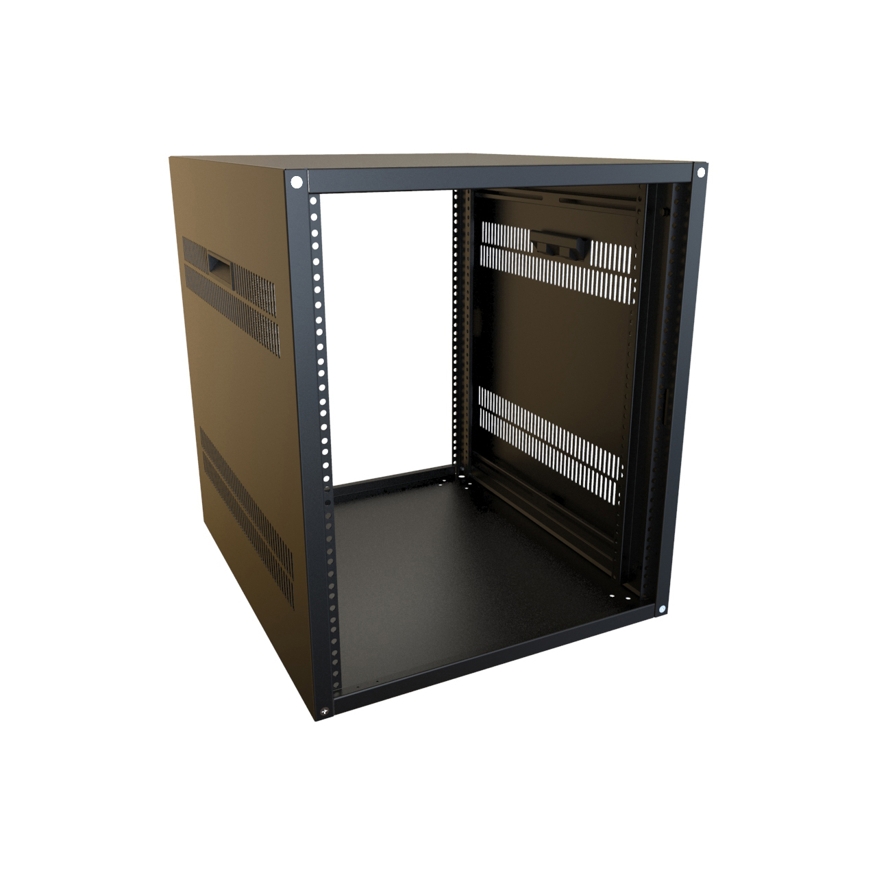 Hammond RCHV1901724BK1 RCHV Series 10RU Side Vented Rack Cabinet - Black