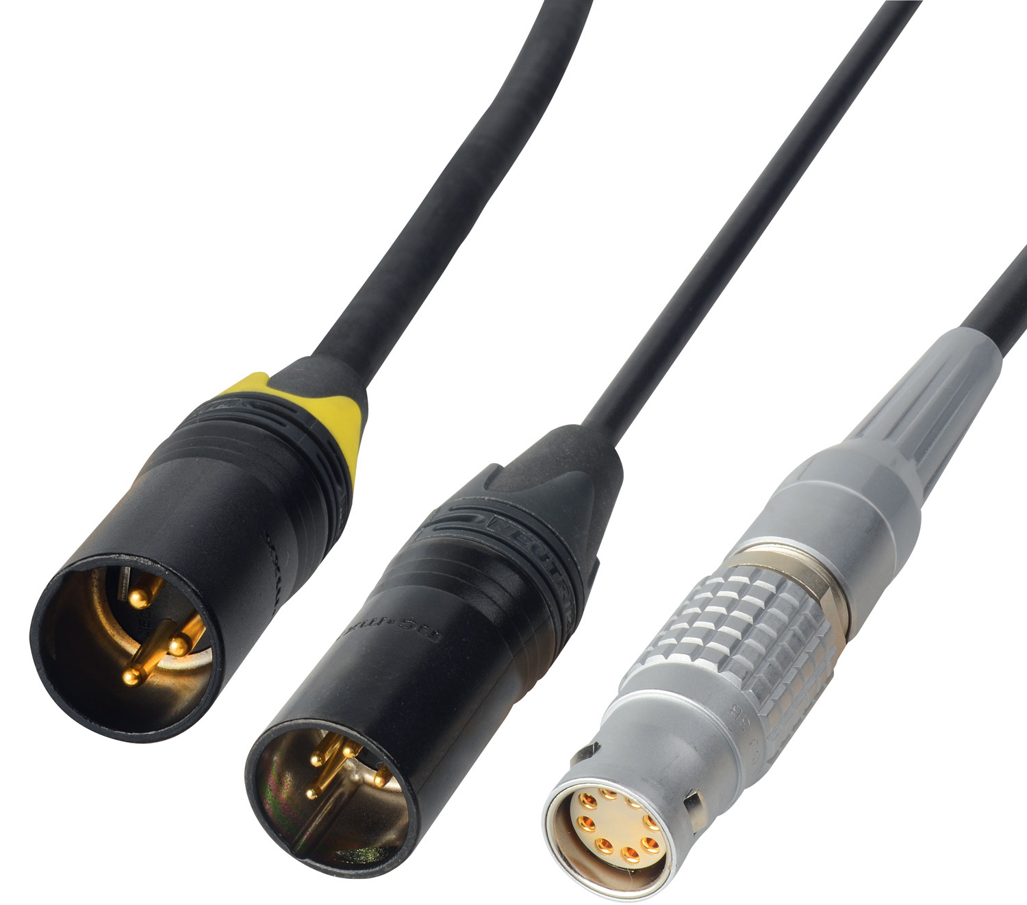 Laird 12V & 24V Power Y-Cable Lemo 3B 8-Pin Female to 4-Pin XLR Male ...