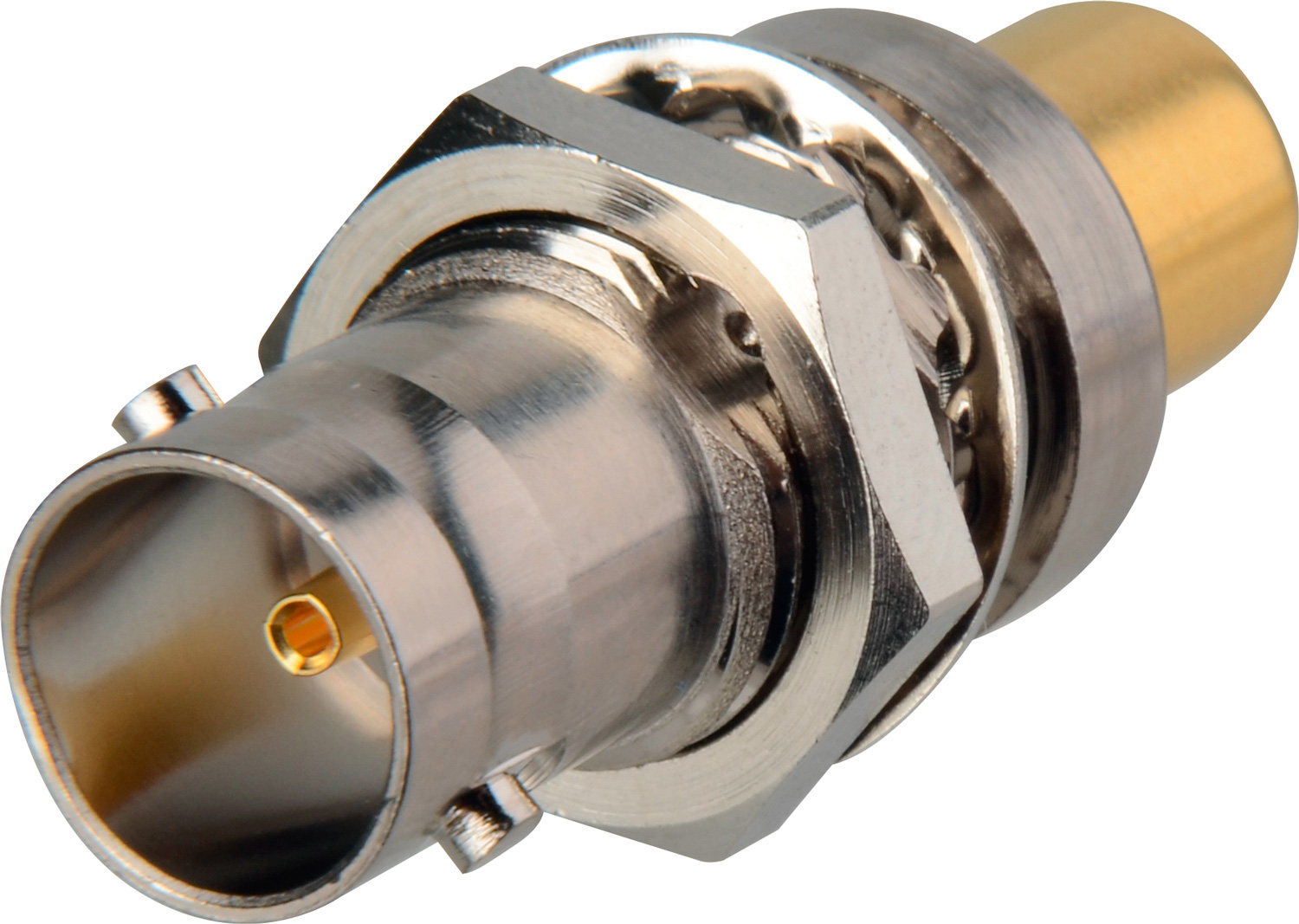 Canare RJ-BCJR RCA Female to BNC Female Chassis Mount w/Yellow Insert