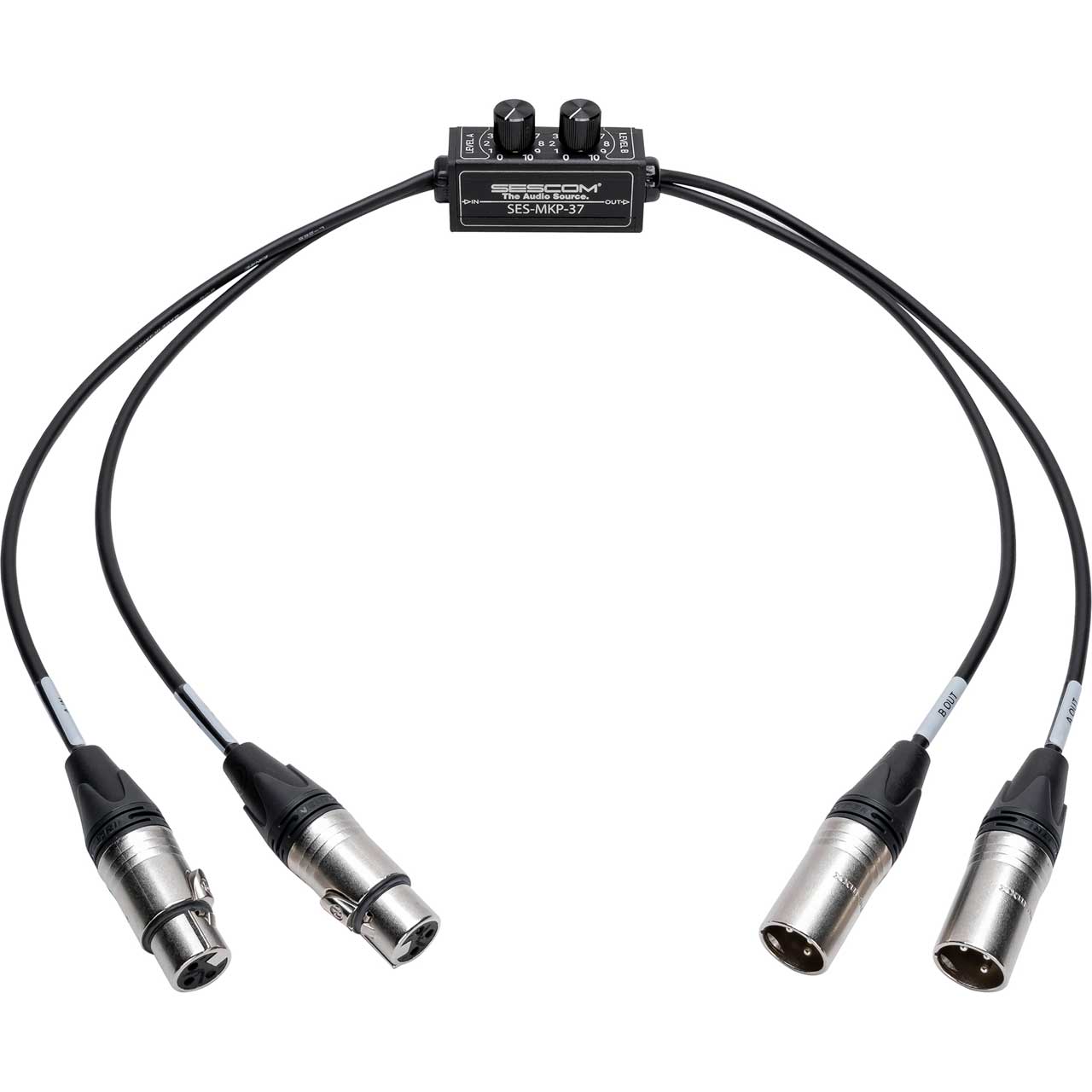 Sescom 2-Channel Audio Volume Control with NEUTRIK XLR I/O Sescom 2-Channel Audio Volume Control with NEUTRIK XLR I/O