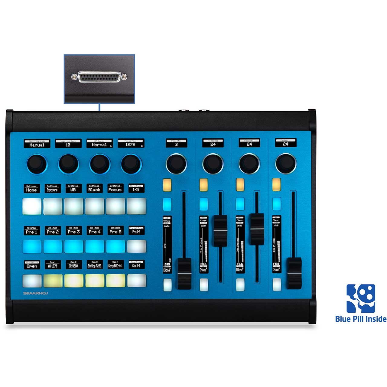 Skaarhoj COLOR-FLY-GS-V3B Remote Control Panel with for Cameras / Audio ...