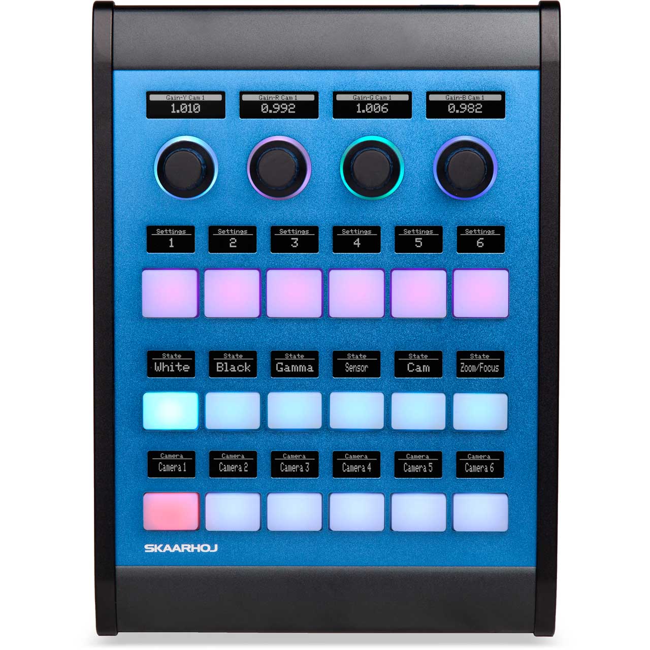 Skaarhoj INLINE-22-V2 Modular Controller - 4 Encoder Knobs and 22 ...