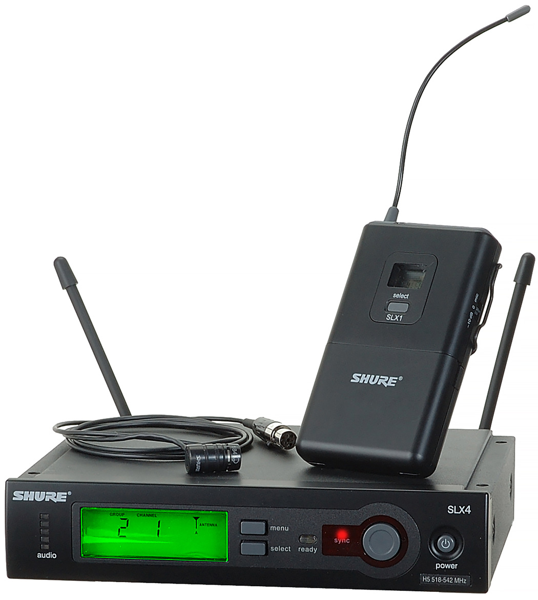 SHURE Wireless Bodypack System with 184 Lav Freq H5 518-542 MHz