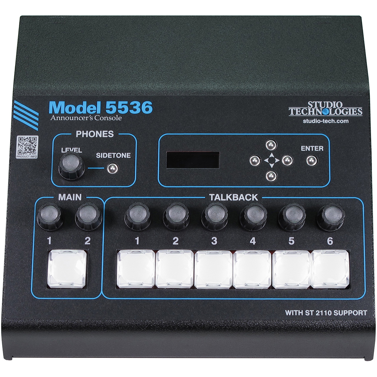 Studio Technologies Model 5536 Announcers Console - one Main & six ...