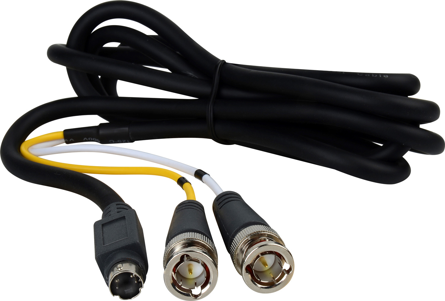 Connectronics Premium SVHS 4 Pin to 2 BNC Breakout Cable 25 Foot