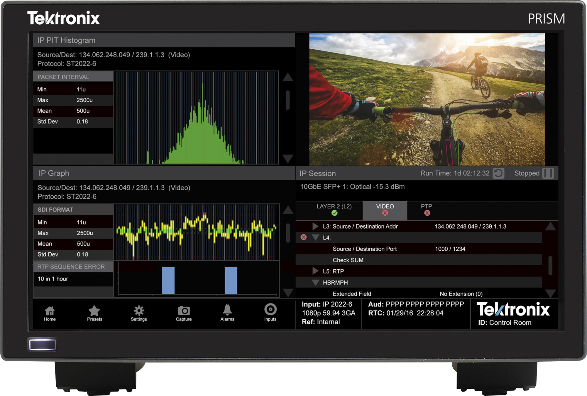 Tektronix Mpi Ip Std Prism Hybrid Ipsdi Analysis Test Solution With 2902