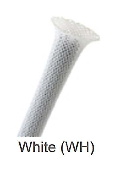 Techflex PTN0.63WH 5/8 Inch Nominal Size Flexo Pet Sleeving - 100 Foot ...