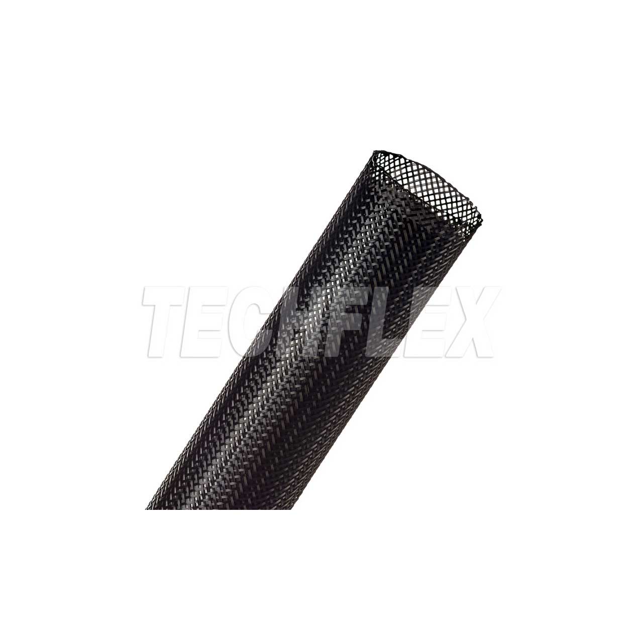 Techflex Flexo Pet PTN1.25BK - 1.25- Inch Expandable Tubing - Black - 250 Foot Roll