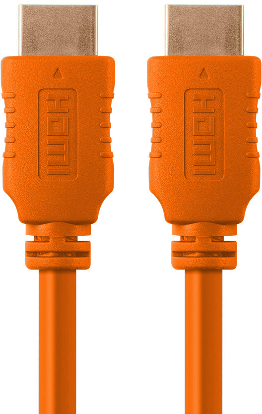 Connectronics 28AWG High Speed HDMI Cable - 3 Foot Orange
