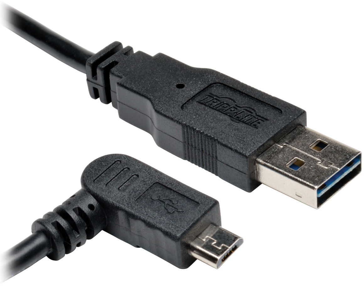 Tripp Lite UR050-003-RAB Universal Reversible USB 2.0 Hi-Speed Cable (A ...